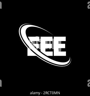 EEE logo. EEE letter. EEE letter logo design. Initials EEE logo linked with circle and uppercase ...