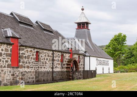The Waterwheel at the Torabhaig Whisky Distillery at Teangue on the ...
