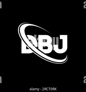 DBJ circle letter logo design with circle and ellipse shape. DBJ ...