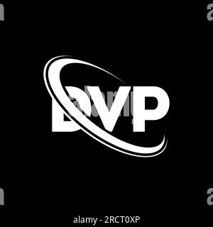 DVP circle letter logo design with circle and ellipse shape. DVP ellipse letters with ...