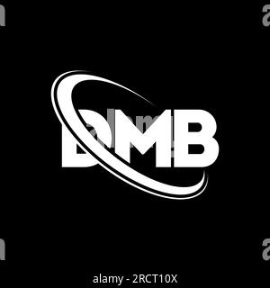 DMB circle letter logo design with circle and ellipse shape. DMB ...