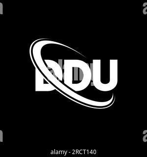 DDU logo. DDU letter. DDU letter logo design. Initials DDU logo linked ...