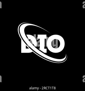 DIO circle letter logo design with circle and ellipse shape. DIO ...