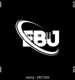 EBJ logo. EBJ letter. EBJ letter logo design. Initials EBJ logo linked ...