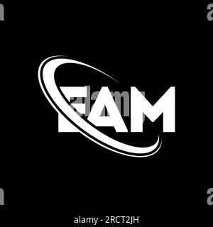 EAM logo. EAM letter. EAM letter logo design. Initials EAM logo linked ...