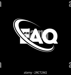 EAQ letter logo design for technology company. EAQ logo design black ...