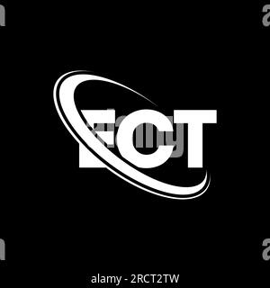 ECT logo. ECT letter. ECT letter logo design. Initials ECT logo linked ...