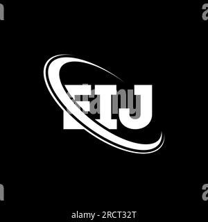 EIJ logo. EIJ letter. EIJ letter logo design. Initials EIJ logo linked ...