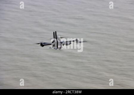 Surveillance drone over Lake Erie in Lakewood, Ohio Stock Photo - Alamy