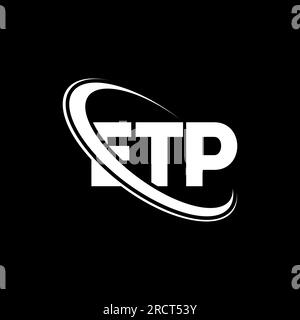 ETP circle letter logo design with circle and ellipse shape. ETP ...