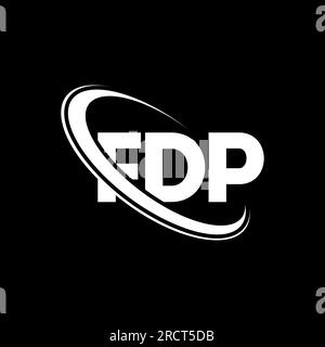 FDP logo. FDP letter. FDP letter logo design. Initials FDP logo linked ...