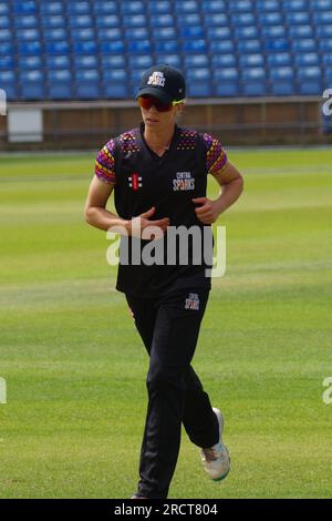 Leeds, 15 July 2023. Erin Burns batting for Central Sparks against ...
