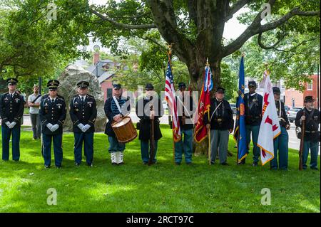 Ceremony honoring the life of George Washington Dugan, the only Black ...