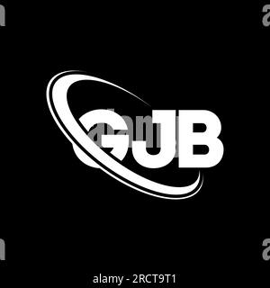 GJB circle letter logo design with circle and ellipse shape. GJB ...