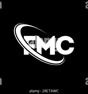 FMC circle letter logo design with circle and ellipse shape. FMC ...