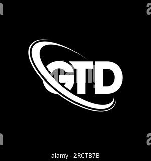 GTD logo. GTD letter. GTD letter logo design. Initials GTD logo linked ...
