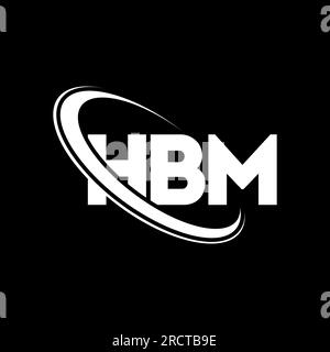 HBM logo. HBM letter. HBM letter logo design. Initials HBM logo linked ...