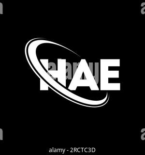 HAE logo. HAE letter. HAE letter logo design. Initials HAE logo linked ...