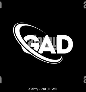 GAD logo. GAD letter. GAD letter logo design. Initials GAD logo linked ...