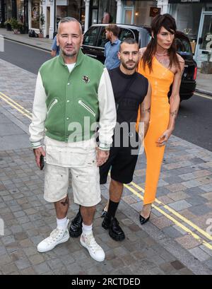 DJ Fat Tony, Stavros Agapiou and Kyle De'Volle attend the British Vogue ...