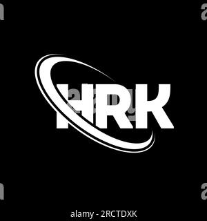 HRK logo. HRK letter. HRK letter logo design. Initials HRK logo linked ...