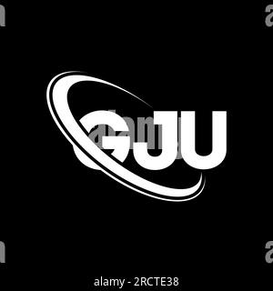 GJU logo. GJU letter. GJU letter logo design. Initials GJU logo linked ...