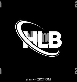 HLB circle letter logo design with circle and ellipse shape. HLB ...