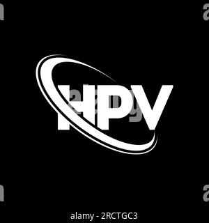 HPV logo. HPV letter. HPV letter logo design. Initials HPV logo linked with circle and uppercase ...