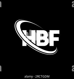 HBF logo. HBF letter. HBF letter logo design. Initials HBF logo linked ...