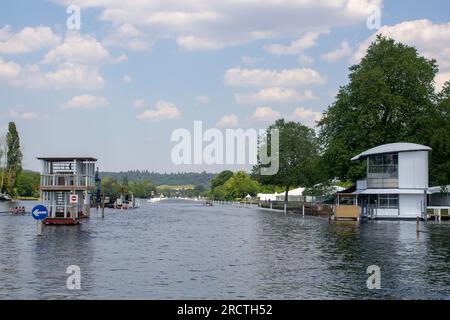 14 June 23 Marquees and tents on the bank of the Thames at Henley-on ...