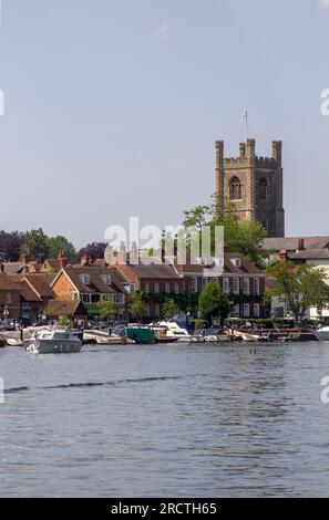 14 June 23 St Mary's Church of England tower overlooking the Thames ...