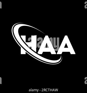 HAA logo. HAA letter. HAA letter logo design. Initials HAA logo linked ...