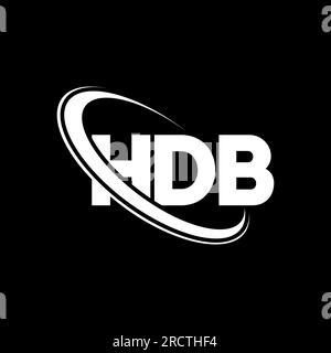 HDB logo. HDB letter. HDB letter logo design. Initials HDB logo linked with circle and uppercase ...