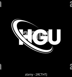 HGU logo. HGU letter. HGU letter logo design. Initials HGU logo linked ...