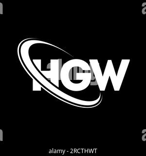 HGW logo. HGW letter. HGW letter logo design. Initials HGW logo linked ...
