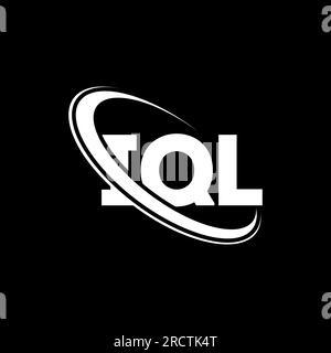 IQL circle letter logo design with circle and ellipse shape. IQL ...