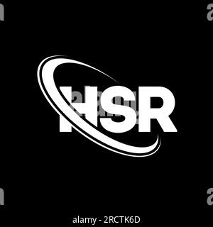 HSR logo. HSR letter. HSR letter logo design. Initials HSR logo linked ...