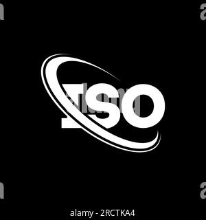ISO logo. ISO letter. ISO letter logo design. Initials ISO logo linked ...