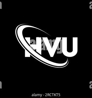 HVU logo. HVU letter. HVU letter logo design. Initials HVU logo linked ...