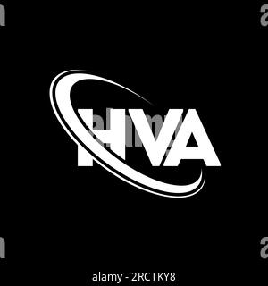 HVA logo. HVA letter. HVA letter logo design. Initials HVA logo linked ...