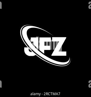 JFZ circle letter logo design with circle and ellipse shape. JFZ ...