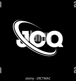 JCQ circle letter logo design with circle and ellipse shape. JCQ ...