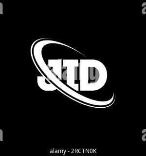 JID circle letter logo design with circle and ellipse shape. JID ...