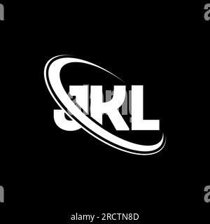 JKL circle letter logo design with circle and ellipse shape. JKL ...