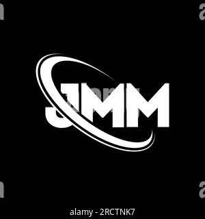 JMM circle letter logo design with circle and ellipse shape. JMM ...