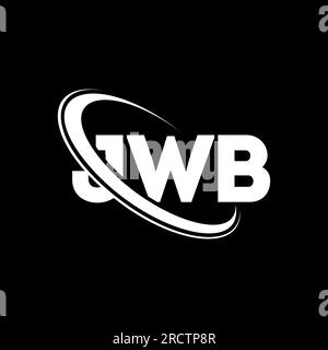 JWB circle letter logo design with circle and ellipse shape. JWB ...