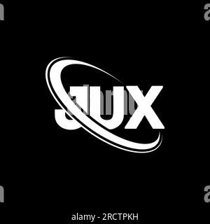 JUX logo. JUX letter. JUX letter logo design. Initials JUX logo linked ...