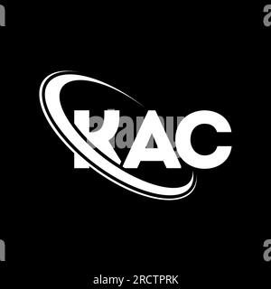 KAC logo. KAC letter. KAC letter logo design. Initials KAC logo linked ...