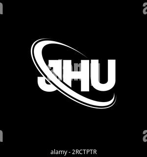 JHU letter logo design for technology company. JHU logo design black ...