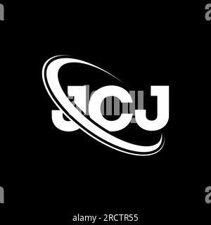 JCJ circle letter logo design with circle and ellipse shape. JCJ ...